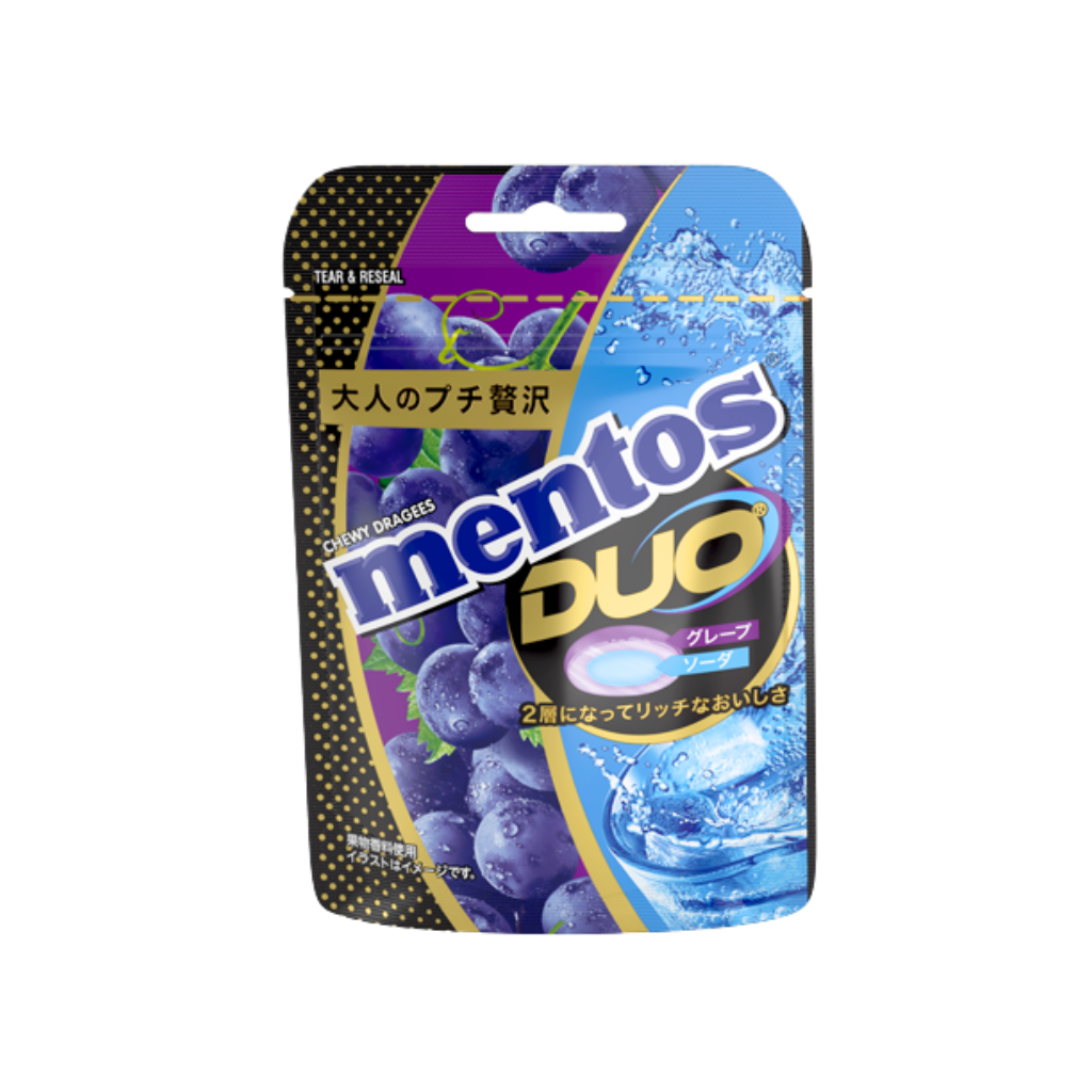 Mentos Duo Grape & Ramune Soda Flavor, 50g — Exotic Snacks Company