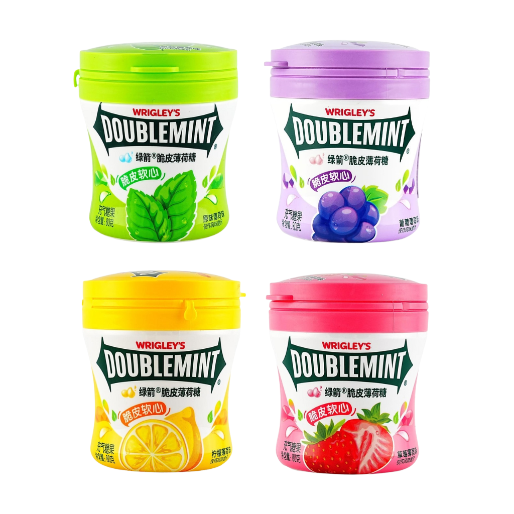 Doublemint Soft Mint Candy Jar, 80g — Exotic Snacks Company