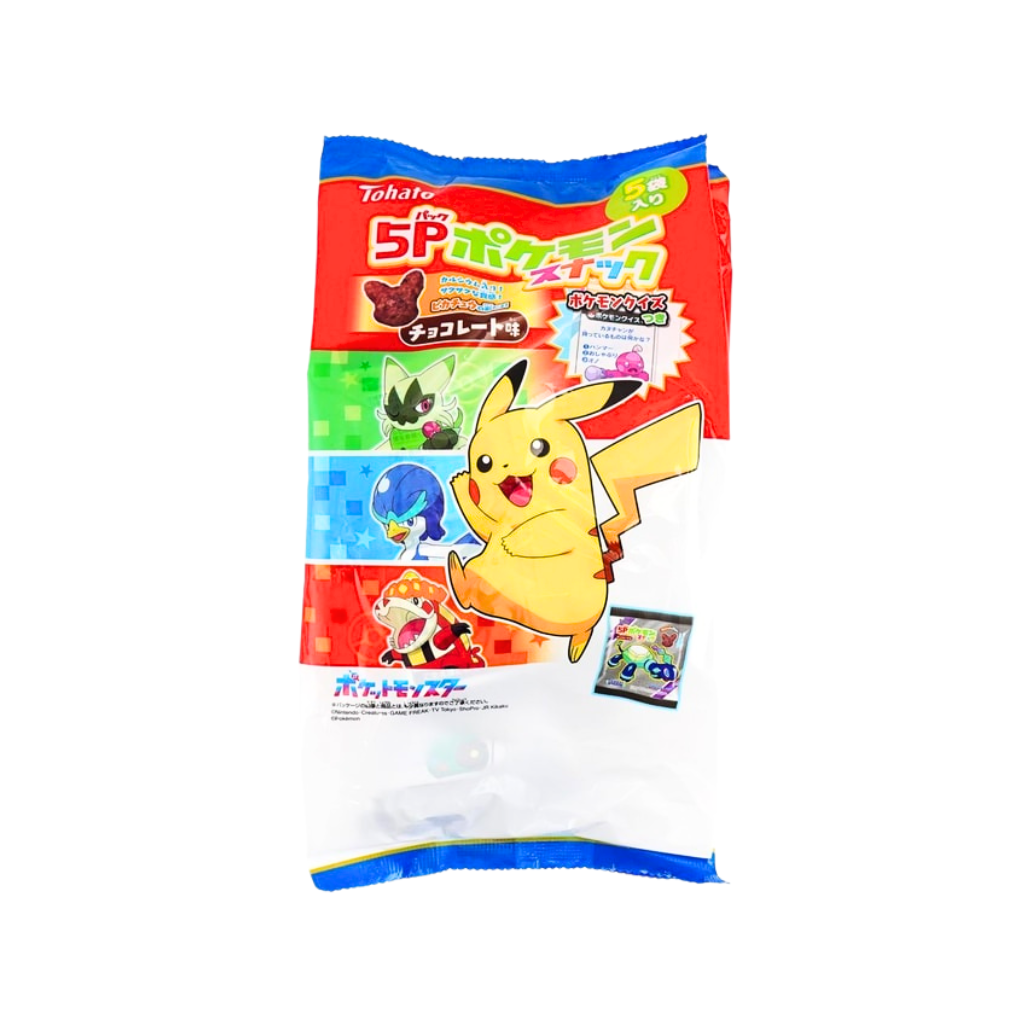 Tohato Pokémon Pikachu Chocolate Puff Snacks, 80g — Exotic Snacks Company
