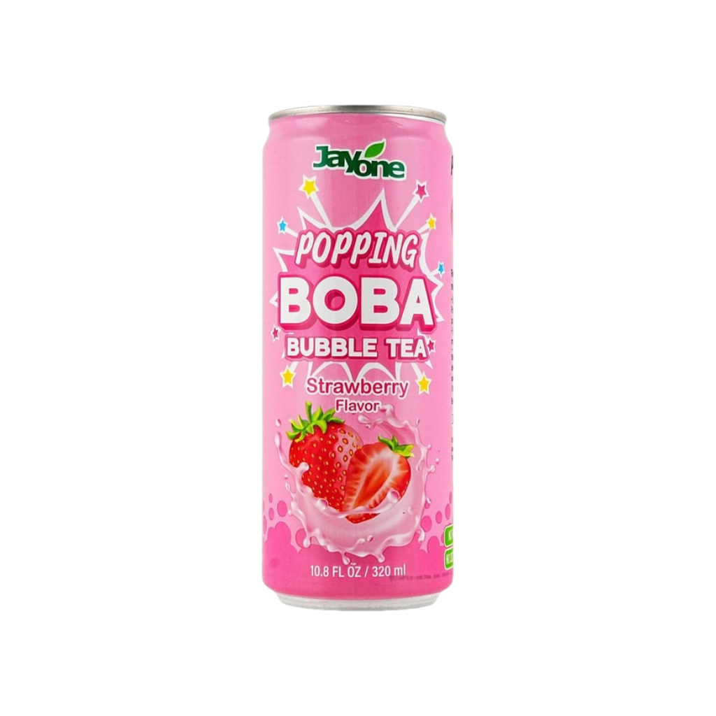 Jayone Popping Boba Bubble Tea Strawberry Flavor, 320ml — Exotic Snacks ...