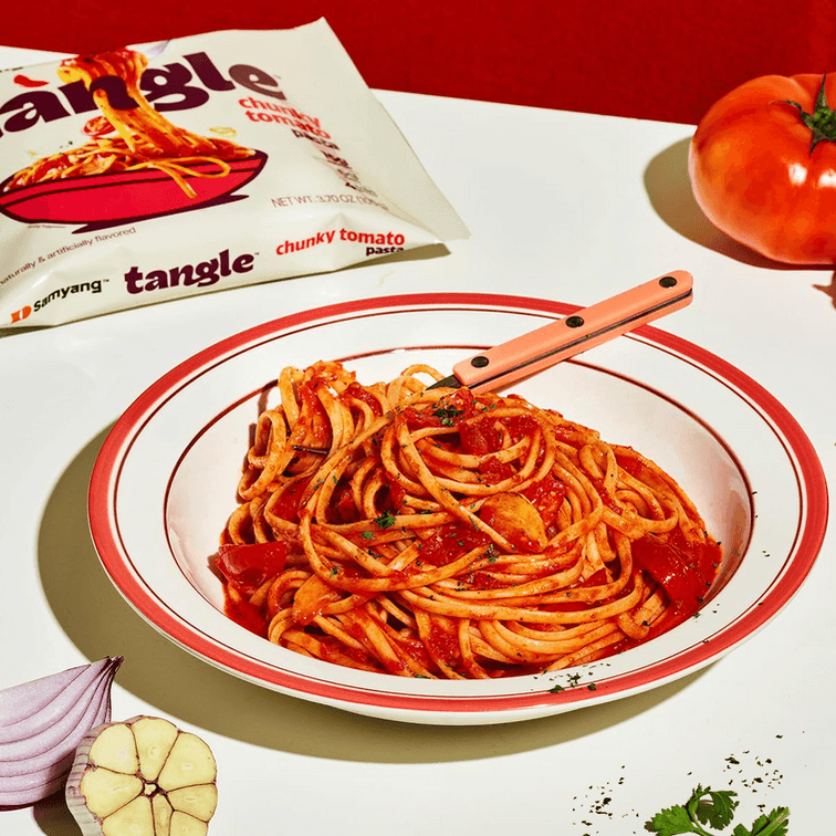Samyang Tangle Chunky Tomato Flavor Pasta — Exotic Snacks Company