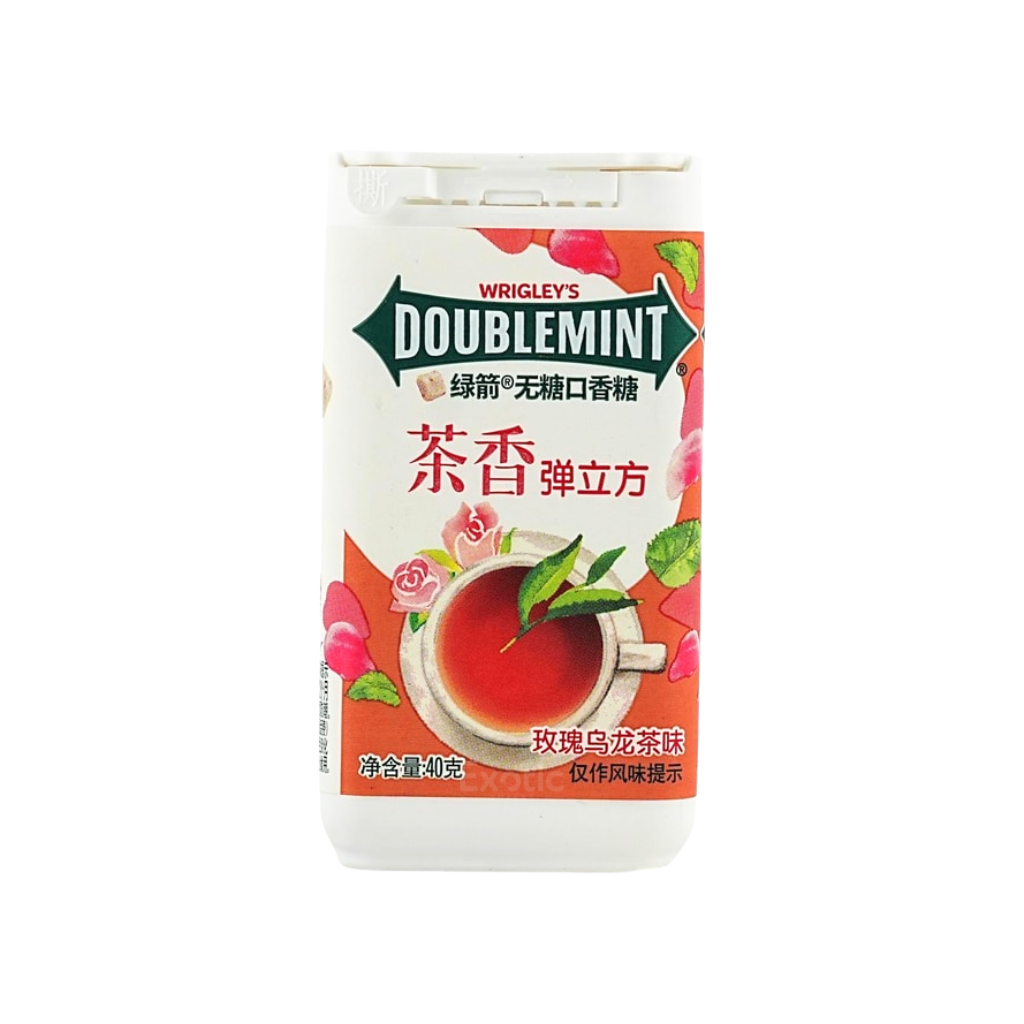 Doublemint Chewing Gum Rose Oolong Flavor, 35g — Exotic Snacks Company