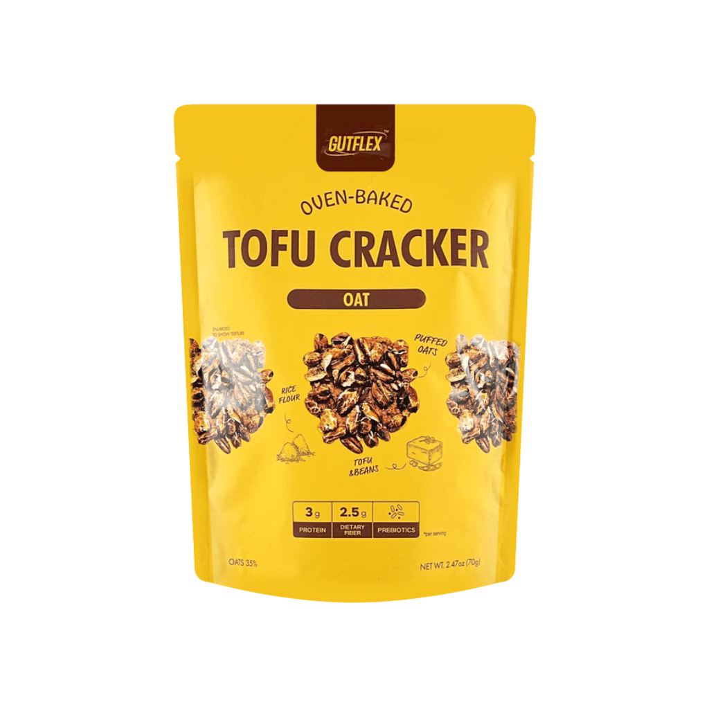 Gutflex Oven Baked Tofu Crackers Oat Flavor, 70g — Exotic Snacks Company