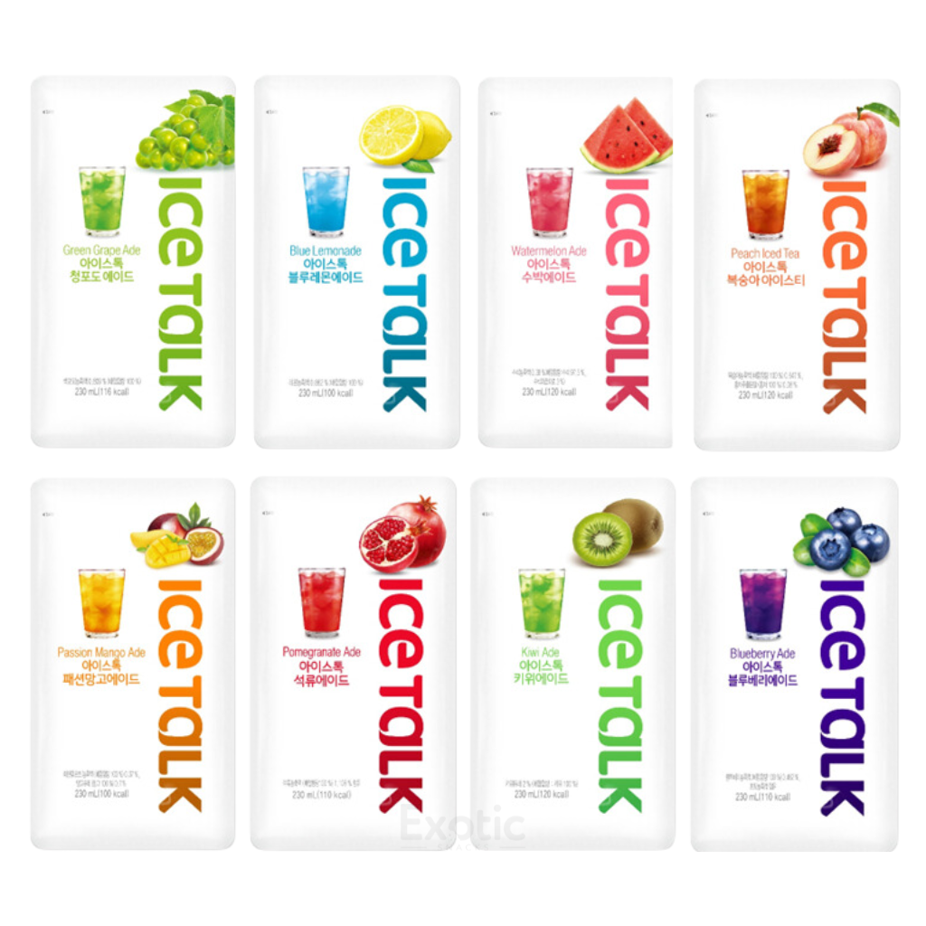 Ice Talk Korean Pouch Drinks - 230ml — Exotic Snacks Company
