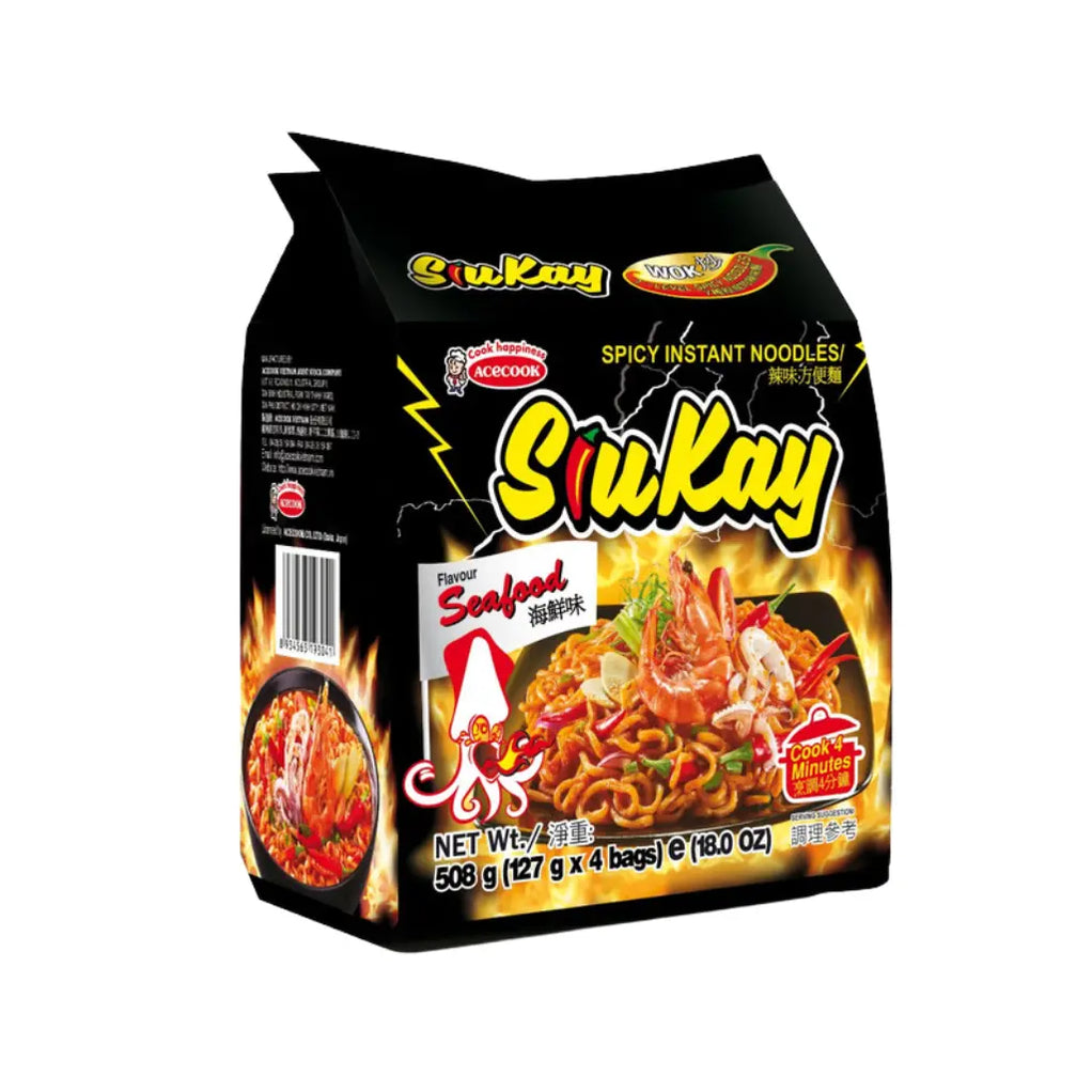 Acecook SiuKay Spicy Instant Seafood Noodles, 508g — Exotic Snacks Company