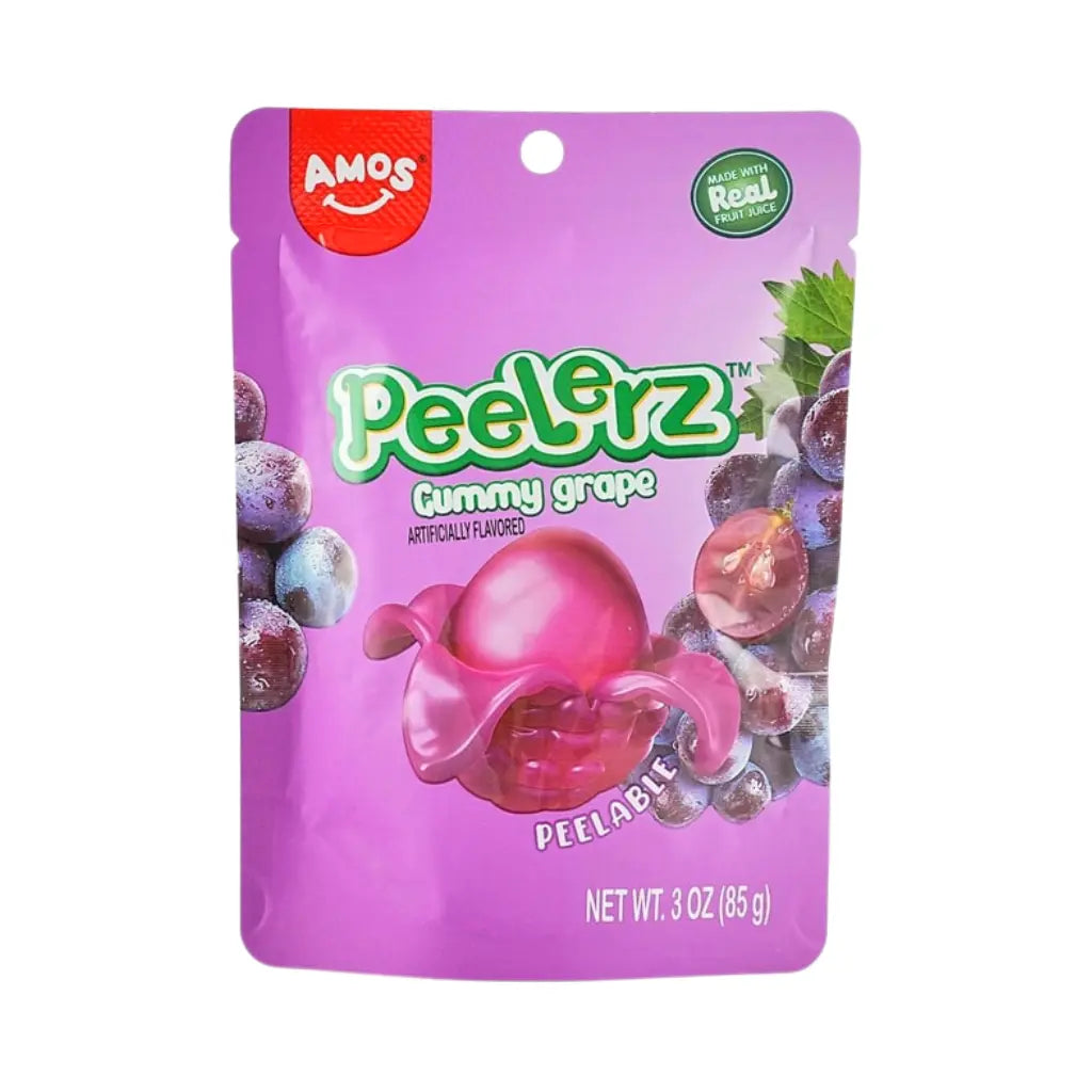 Amos Peelable Grape Gummy, 3oz — Exotic Snacks Company