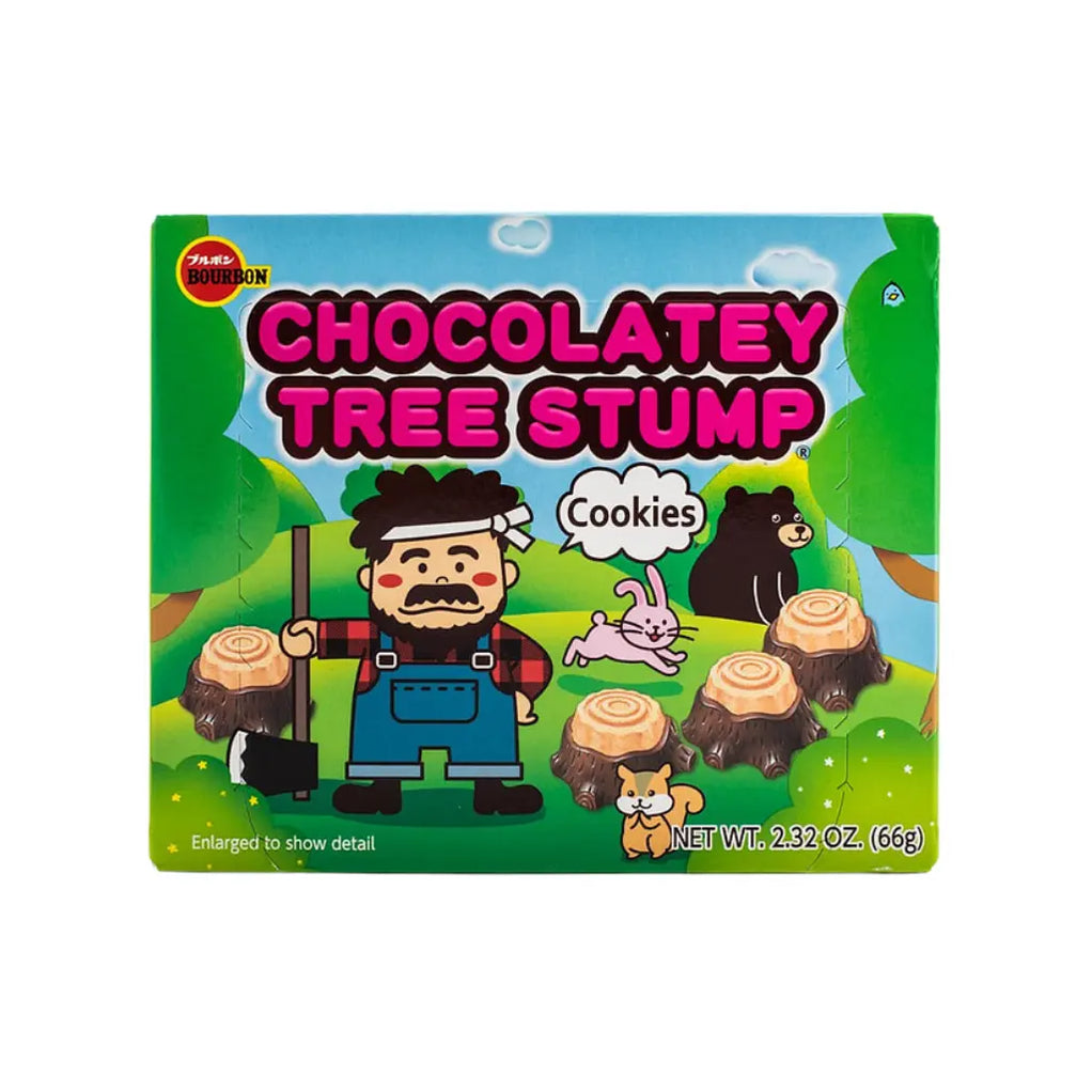 Bourbon Chocolatey Tree Stump Cookies, 66g — Exotic Snacks Company