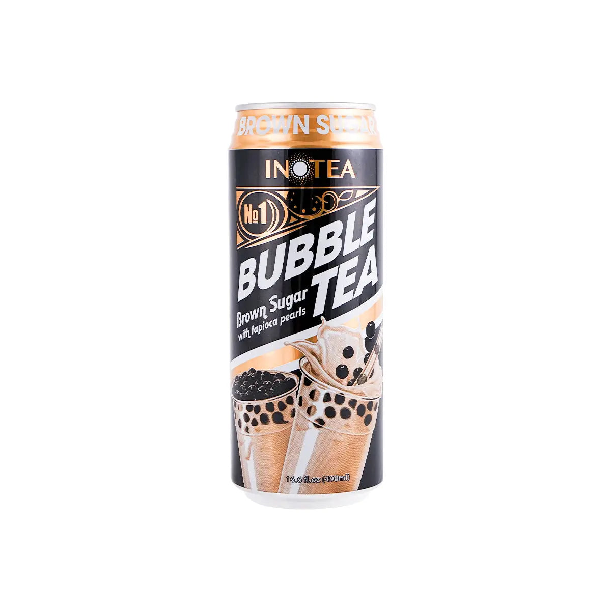 Inotea Brown Sugar Bubble Milk Tea with Pearls, 490ml — Exotic Snacks ...
