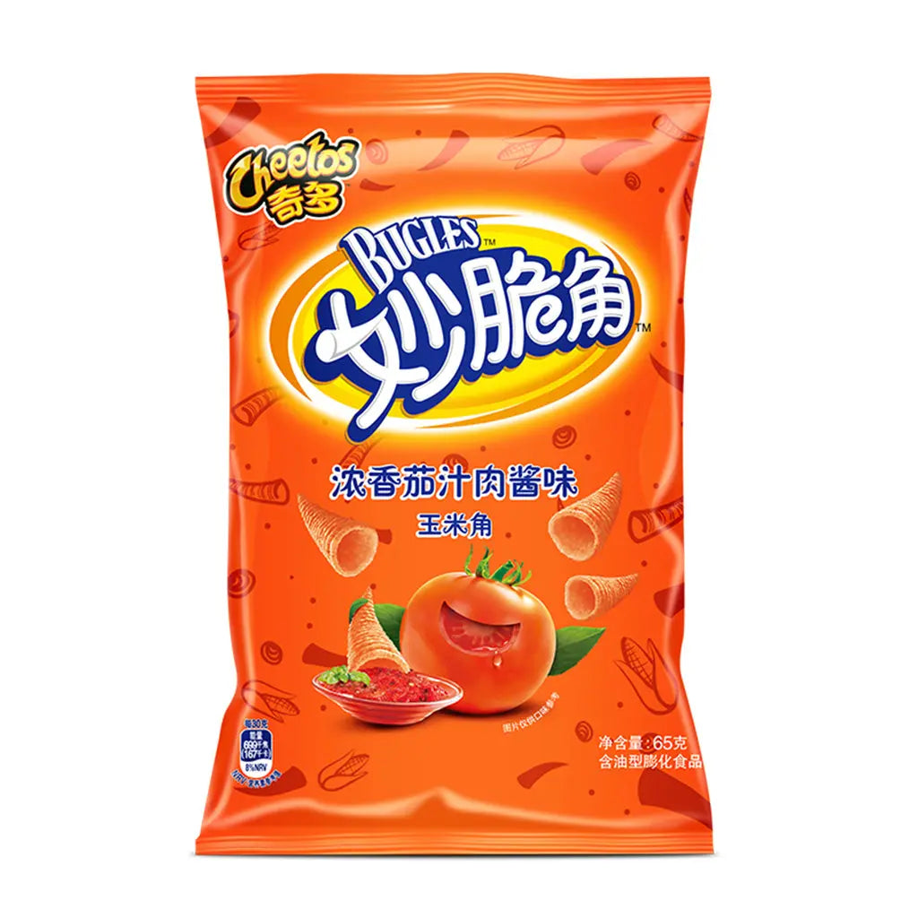 Cheetos Bugles Tomato & Bolognese Corn Flavor, 65g — Exotic Snacks Company