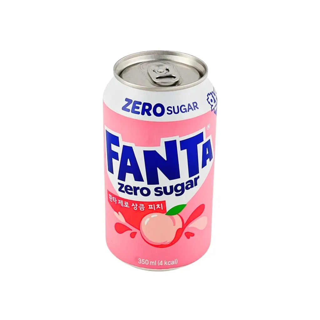 Fanta Fresh Peach Flavor Soda Zero Sugar, 350ml — Exotic Snacks Company