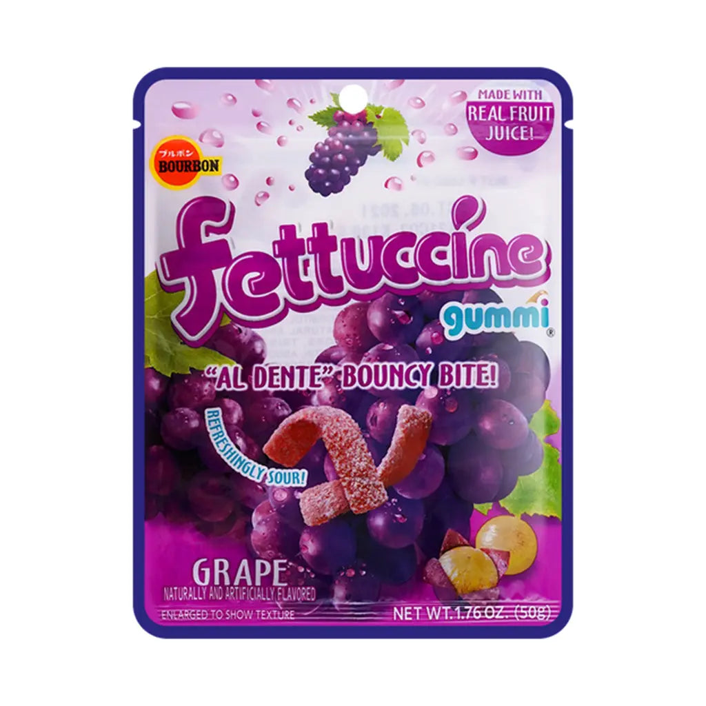 Fettuccine Gummy Candies Grape Flavor, 50g — Exotic Snacks Company