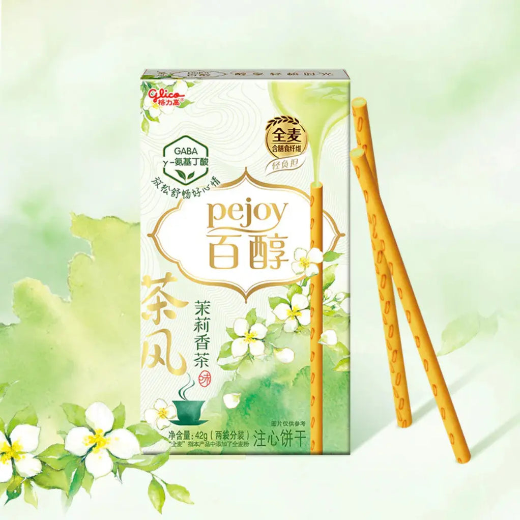 Glico Pejoy Jasmine Tea Biscuit Sticks, 42g — Exotic Snacks Company