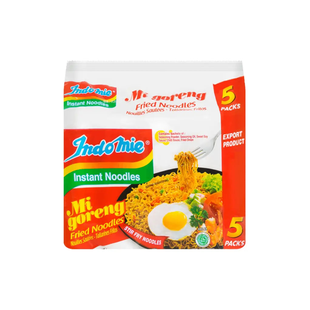 Indomie Mi Goreng Instant Stir-Fried Noodles, Original Flavor, 5-pack ...
