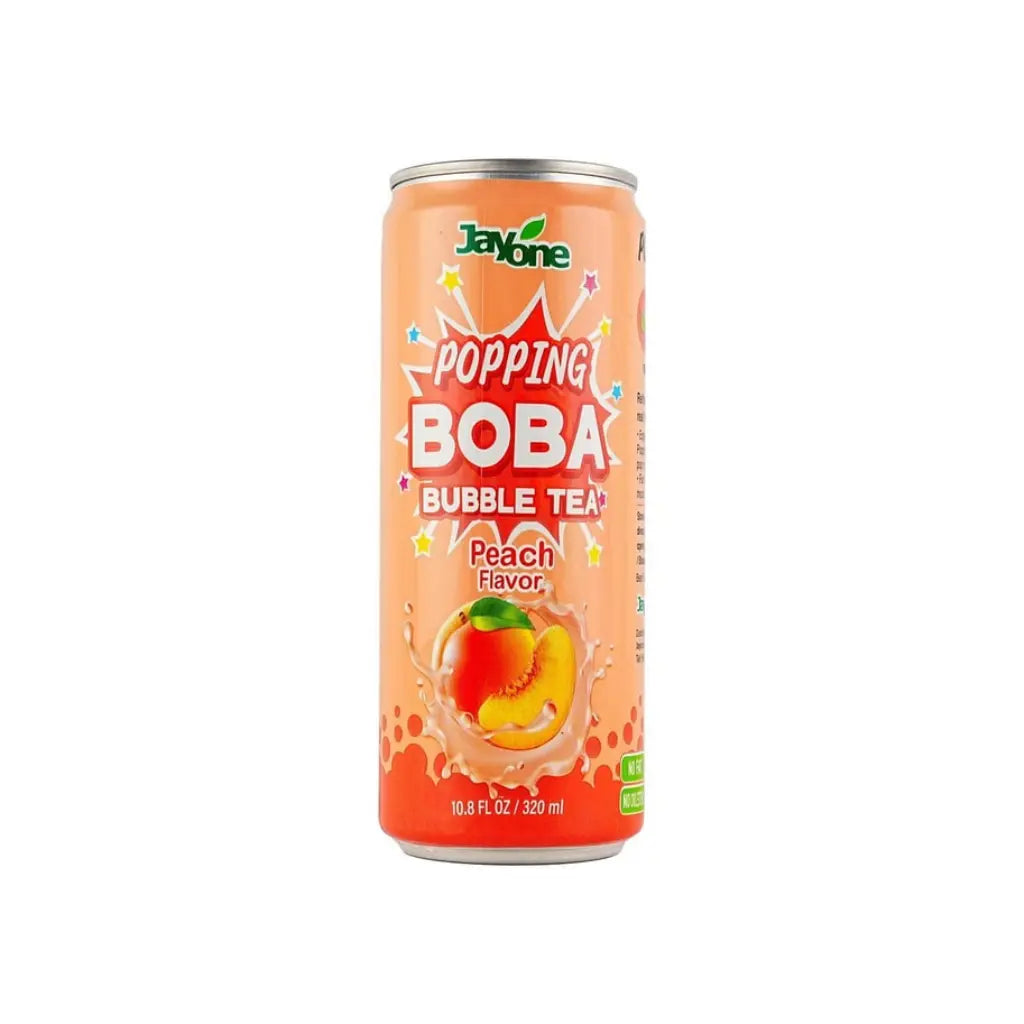 Jayone Popping Boba Bubble Tea Peach Flavor, 320ml — Exotic Snacks Company