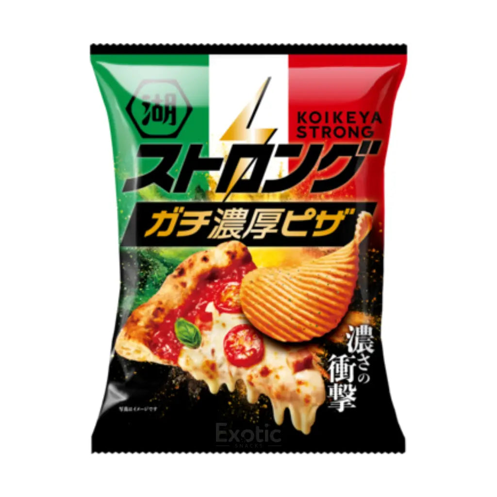 Koikeya Strong Cheese Tomato Basil Gachi Pizza Potato Chips, 52g ...