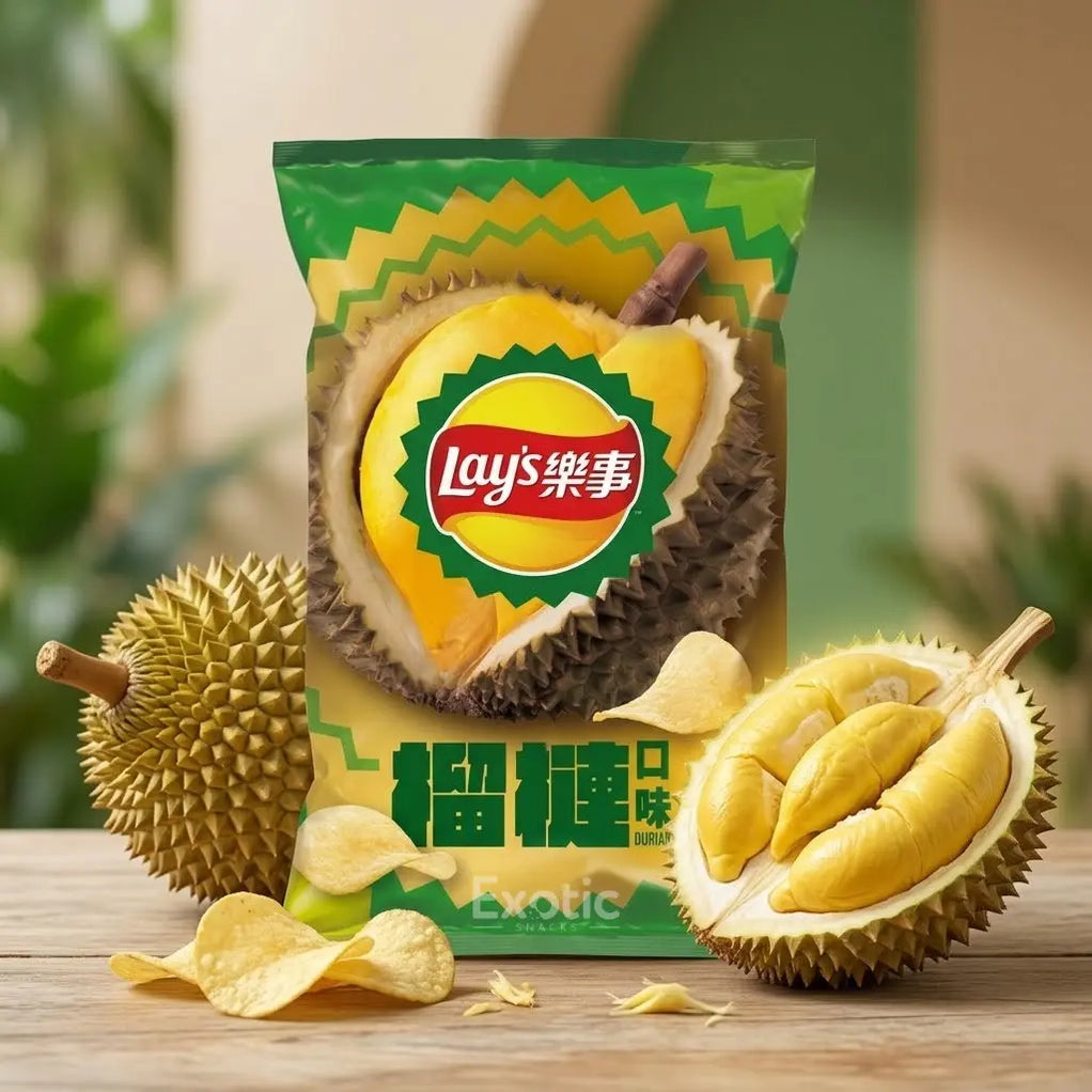 Lay's Durian Flavor Potato Chips, 70g — Exotic Snacks Company