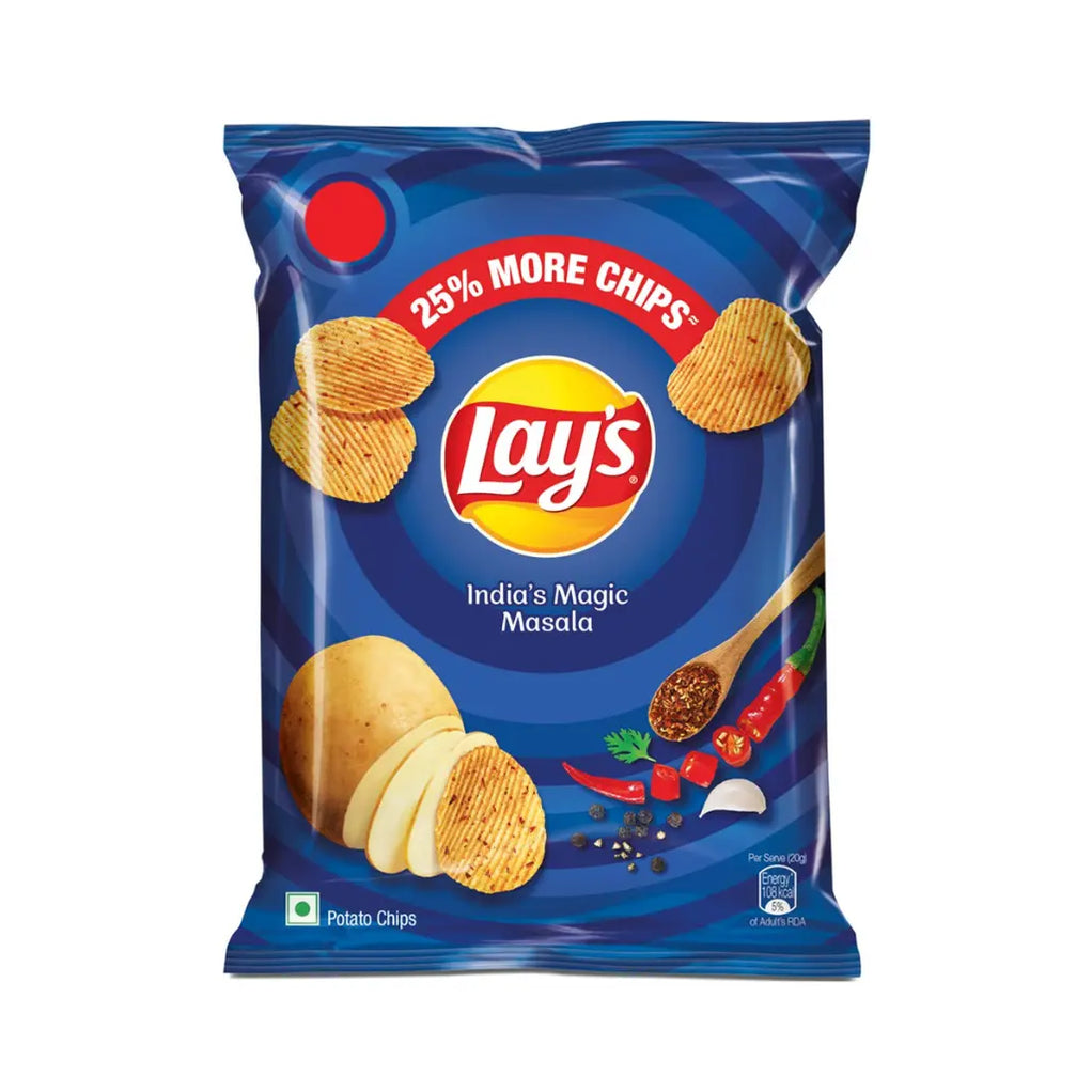 Lay's India's Magic Masala Flavor Potato Chips, 50g — Exotic Snacks Company