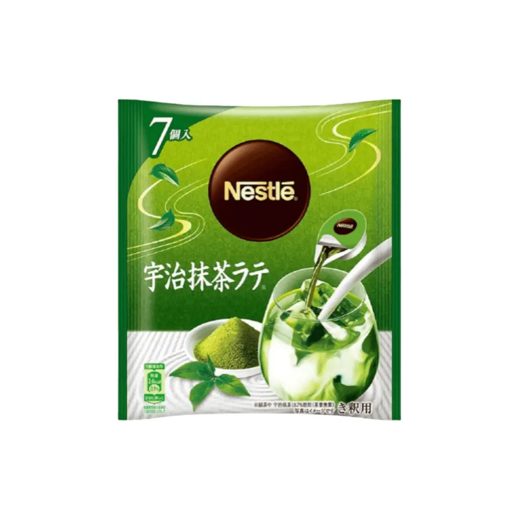 Nestle Concentrated Instant Uji Matcha Latte, 7 Pods — Exotic Snacks ...