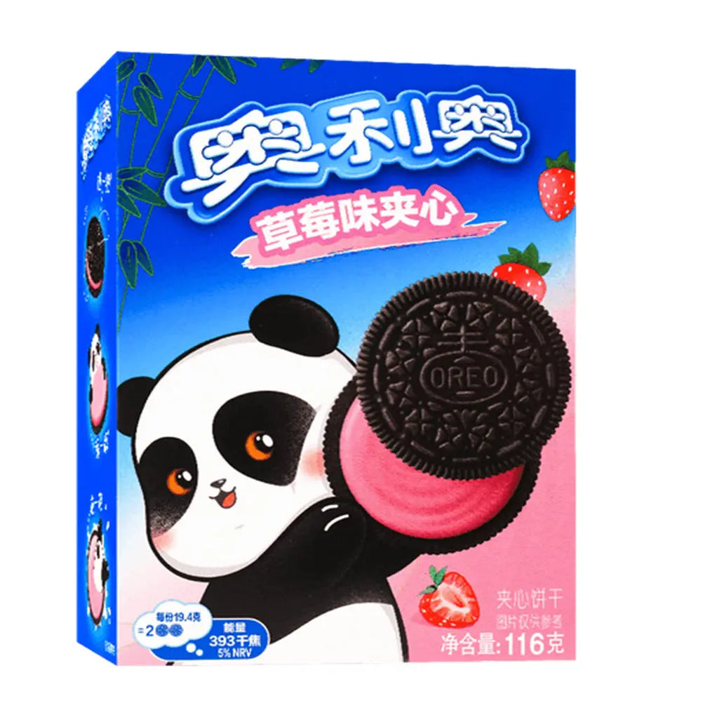 Oreo - Strawberry Cream Chocolate Cookies Panda Box — Exotic Snacks Company