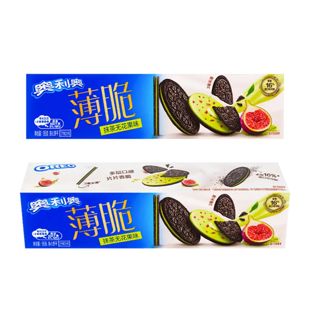 Oreo Cookies Thins Matcha & Fig Flavor, 95g — Exotic Snacks Company