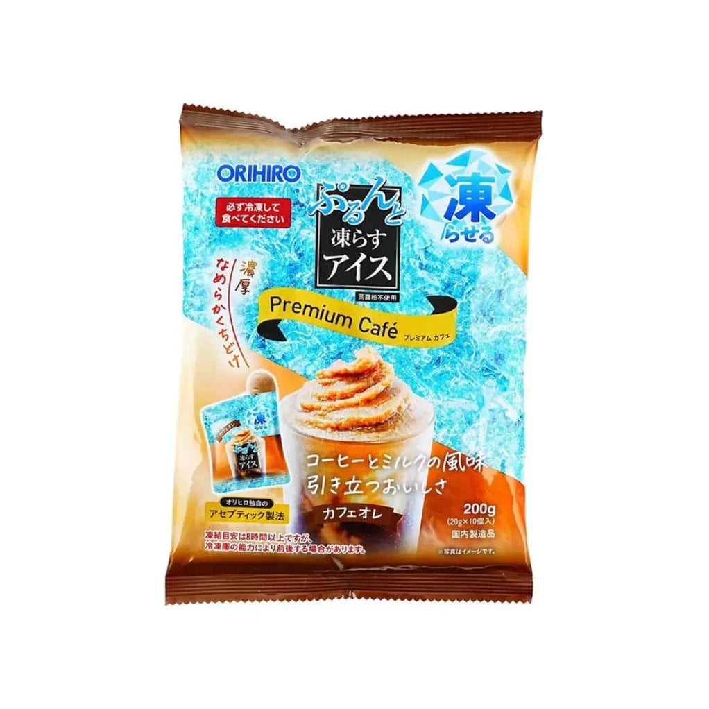 Orihiro Purunto Ice Premium Cafe Au Lait Ice Cream Pouches, 200g ...