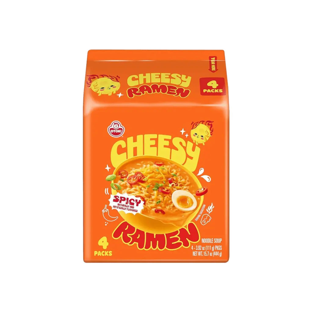 Otoki Cheesy Ramen, Cheddar Flavor Non-Spicy Creamy Korean Instant ...