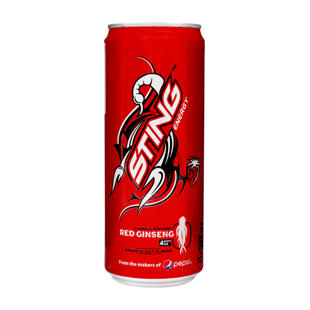 Sting Energy Drink Berry Blast Flavor - 320ml (Vietnam) — Exotic Snacks ...