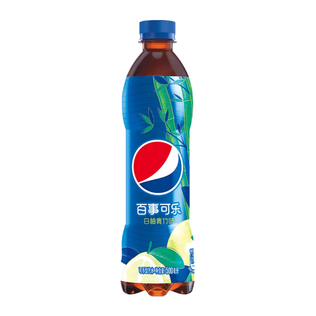 Pepsi White Grapefruit Green Bamboo Soda Flavor, 500ml — Exotic Snacks ...