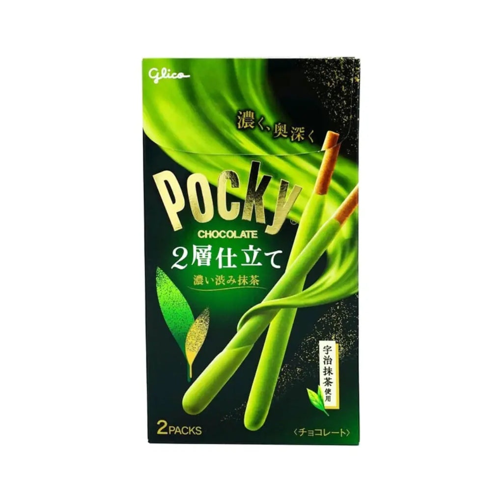 Pocky Biscuits Double Matcha Flavor, 71g — Exotic Snacks Company