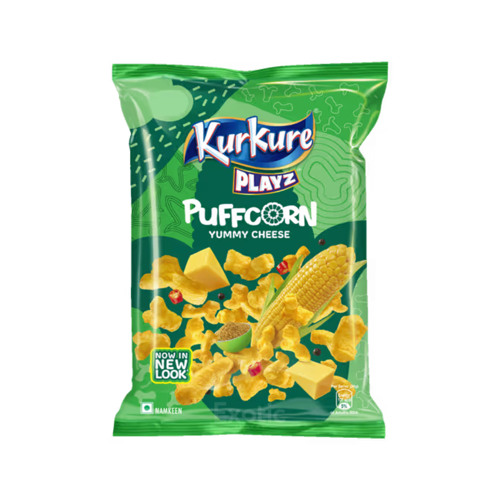 Kurkure Puffcorn Yummy Cheese, 55g — Exotic Snacks Company