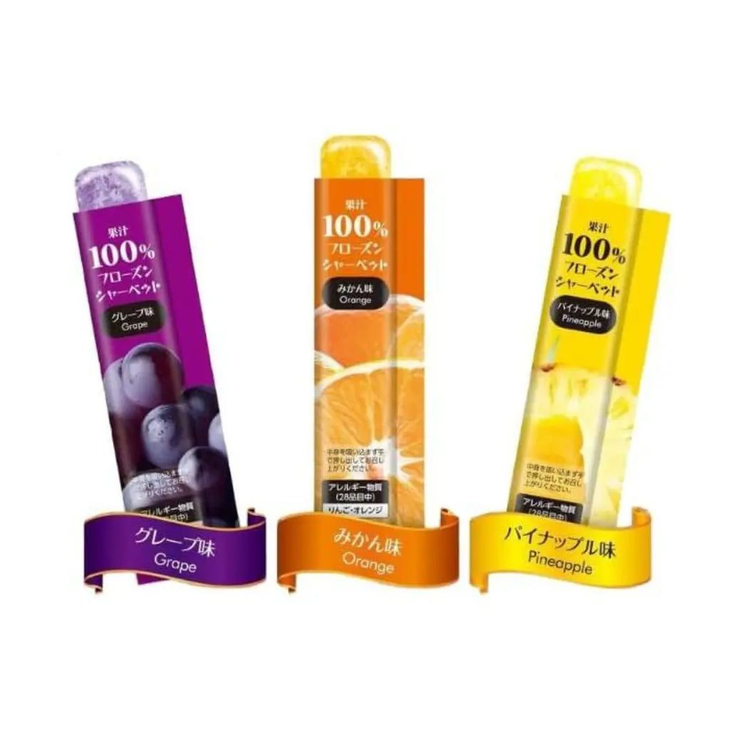 Ribbon 100% Fruit Juice Frozen Sherbet Sticks, 9pcs — Exotic Snacks Company