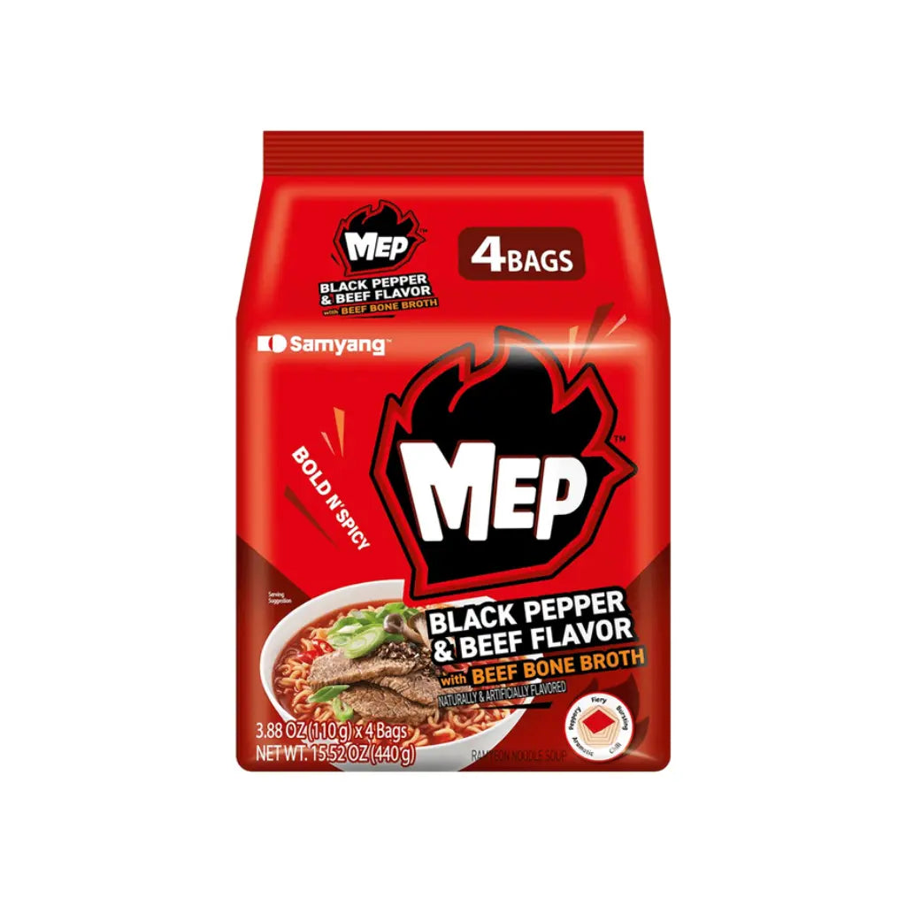 Samyang Mep Black Pepper and Beef Flavor Ramen — Exotic Snacks Company