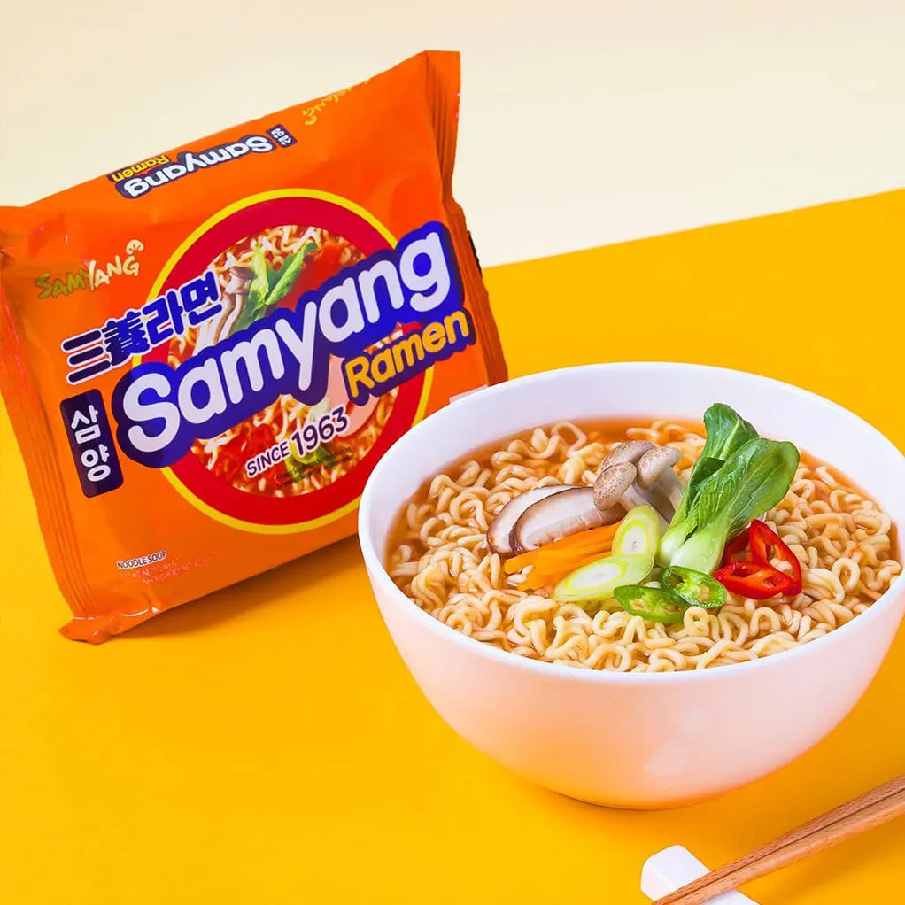 Samyang Ramen Korean Noodles Soup Ramen Pack, 120g — Exotic Snacks Company