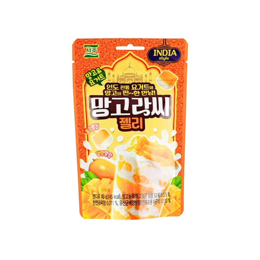 Seoju Mango Lassi Flavor Jelly Gummy Candy, 40g — Exotic Snacks Company