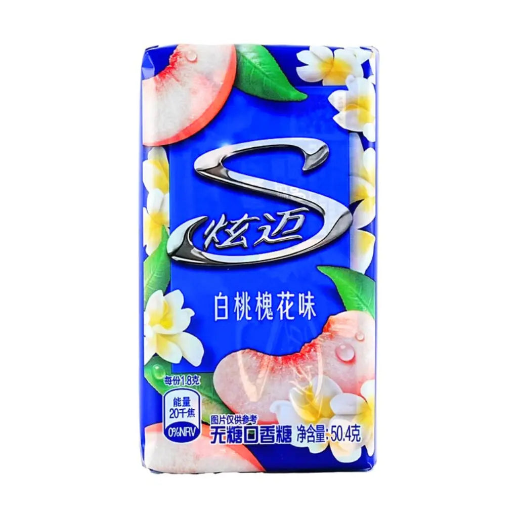 Stride Sugar-Free Chewing Gum White Peach Sophora Flower Flavor, 50g ...
