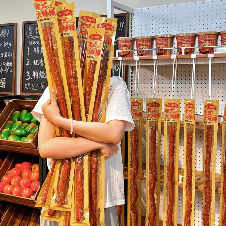 Supersized Long Spicy Latiao Strips, 208g — Exotic Snacks Company